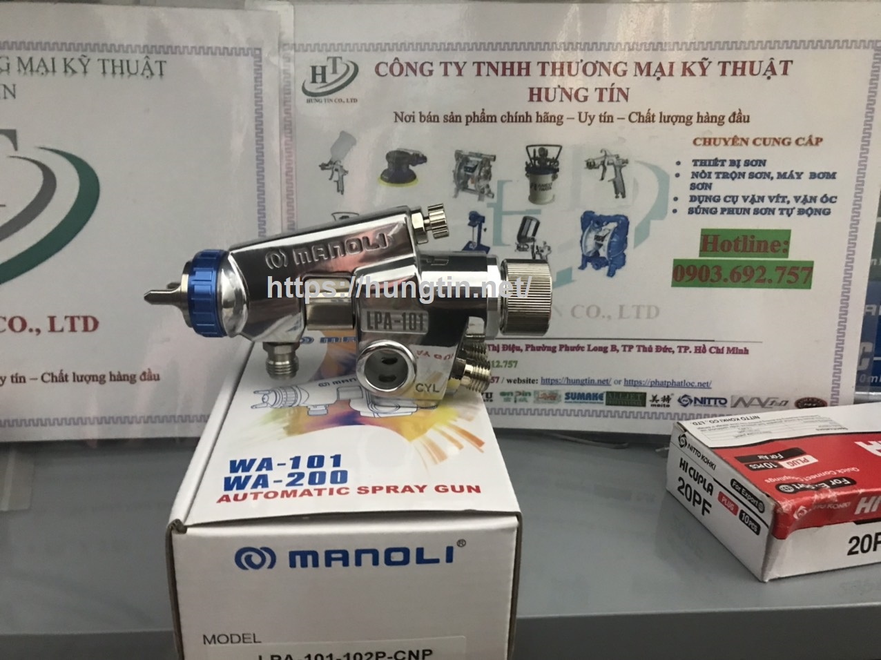 Súng phun sơn tự động MANOLI LPA-101-101P chính hãng giá tốt